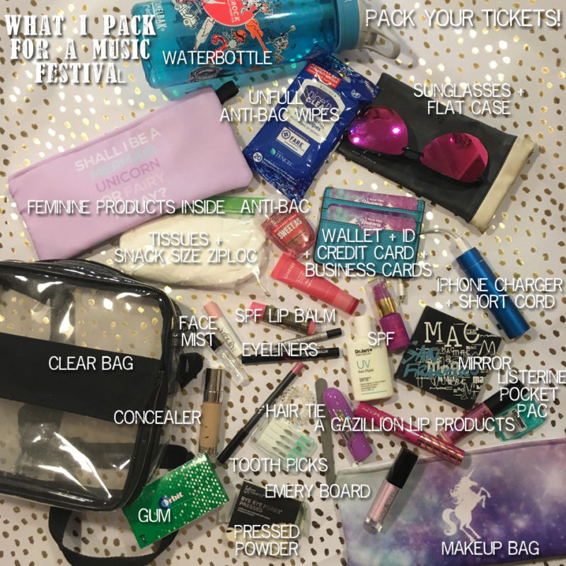 What's In My Concert /Festival Bag + Metal Unicorn Tee Design! | I Need ...